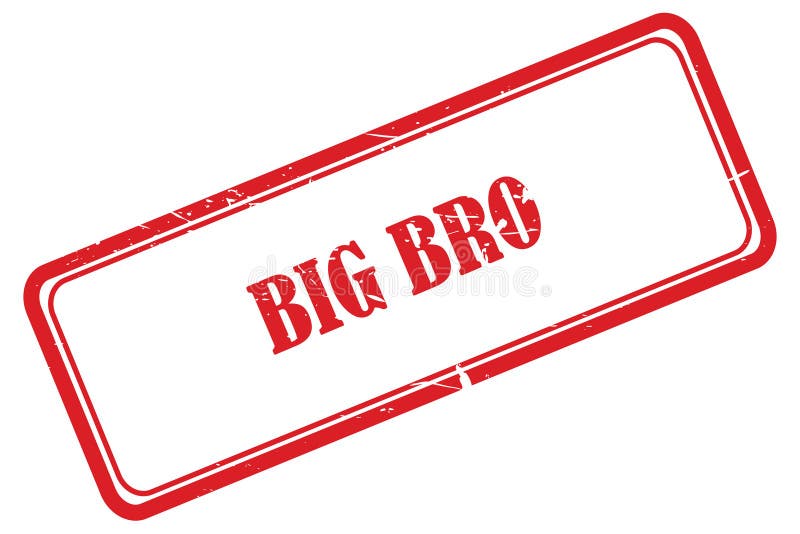 Big bro stamp on white stock illustration. Illustration of watchdog ...