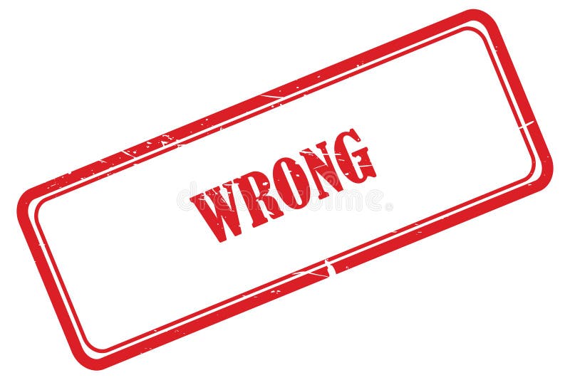 Wrong stamp on white stock photo. Image of untrue, error - 305623390