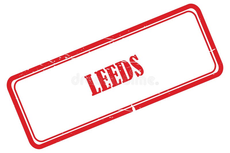 Leeds stamp on white stock photo. Image of shopping - 305660152