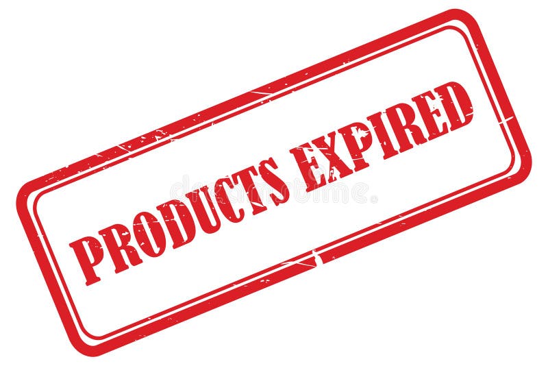 Products Expired Stamp on White Stock Illustration - Illustration of ...