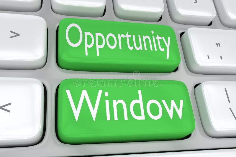 Window Of Opportunity stock illustration. Illustration of infinity ...