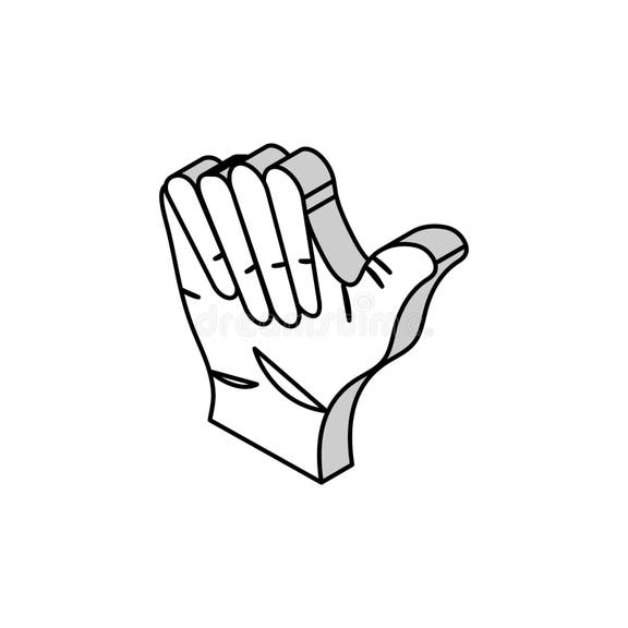 Opposable Thumb Human Evolution Isometric Icon Vector Illustration ...