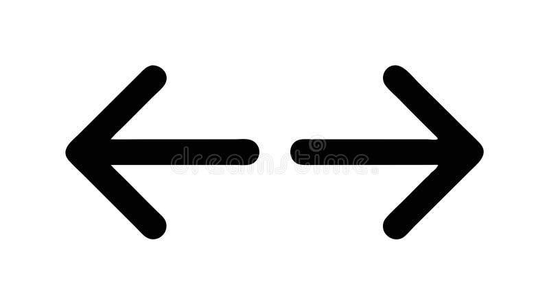 Opposing Arrows Vector Icon for Direction Exchange Toggle, Vector ...