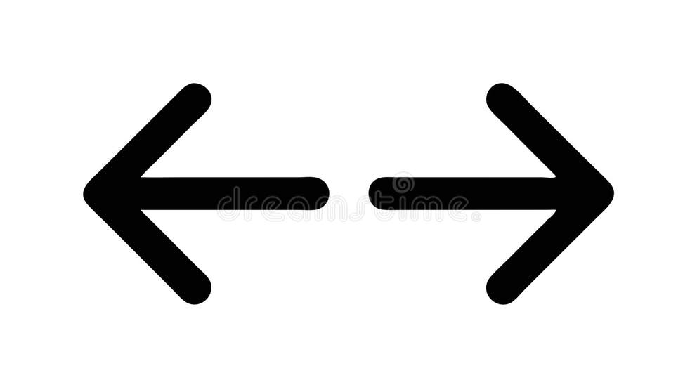 Opposing Arrows Vector Icon for Direction Exchange Toggle, Vector ...