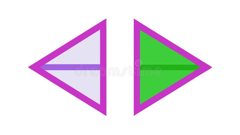 Directional Triangles Stock Illustrations – 729 Directional Triangles ...
