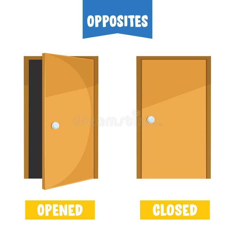 Opposite Open Close Stock Illustrations – 47 Opposite Open Close Stock ...