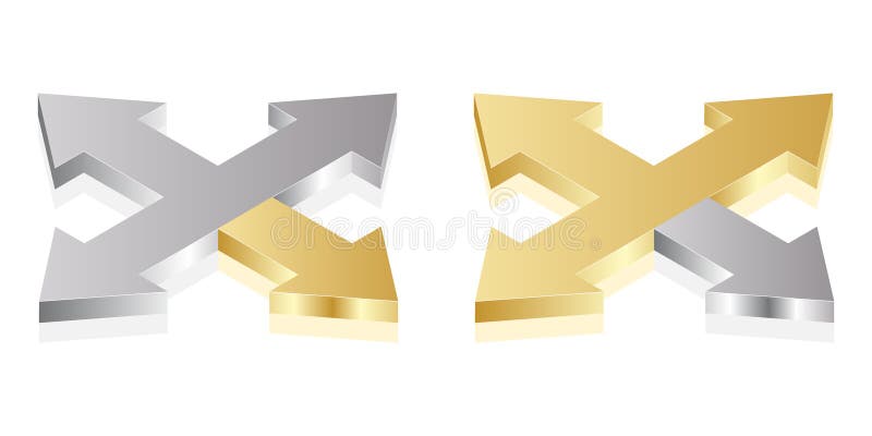 Opposite arrow stock vector. Illustration of individuality - 11746875