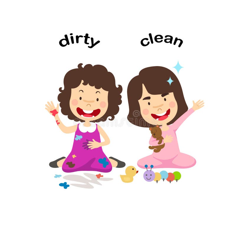 Dirty Clean Kid Stock Illustrations – 1,371 Dirty Clean Kid Stock ...