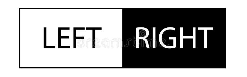 Opposite Left and Right, Girl on the Left and Boy on the Right on White ...