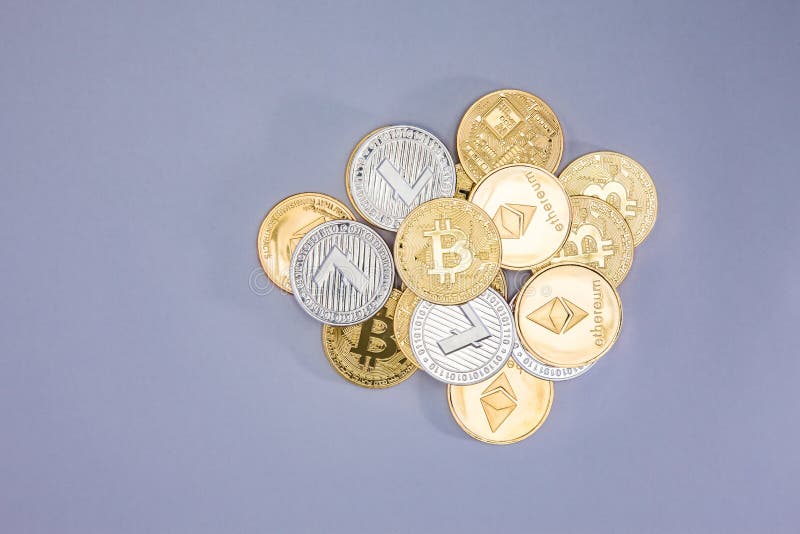 Techcoin stock image. Image of bitcoin, metal, etherium - 110980933