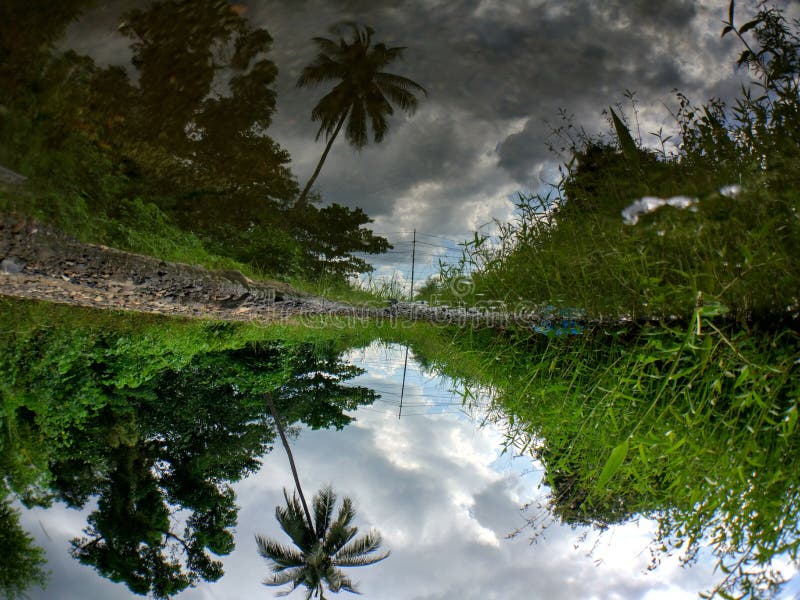 Opposite world stock image. Image of world, water, ground - 96056421