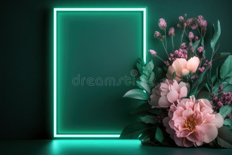 Opposites Attract, the Striking Blend of the Green Neon Frame and ...