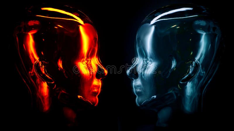 Opposites Hot Versus Cold stock image. Image of politics - 205974453