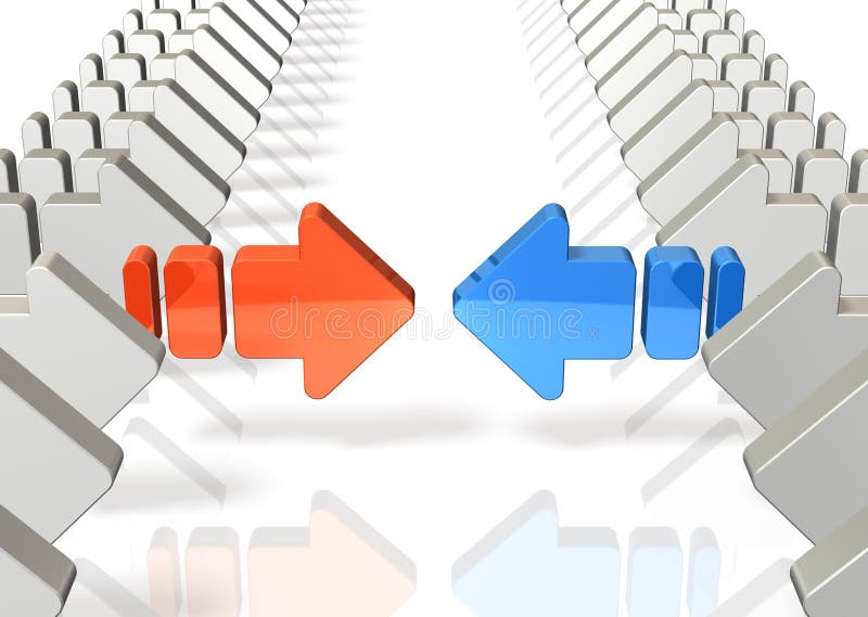 Les Forces D'opposition De Confrontation. V Contre S. Illustration De ...