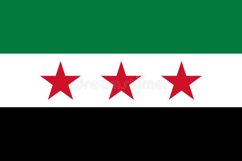 The Opposition S New Three-star Syrian Flag Covering the Frame Stock ...