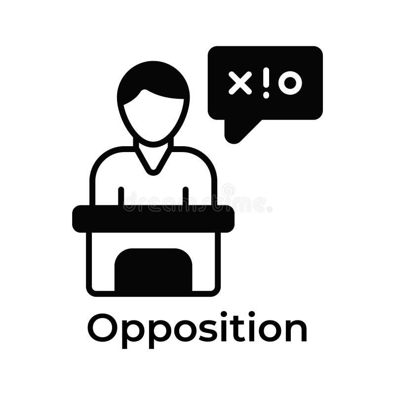 Opposition Speech Vector Design, Unique and Trendy Icon Stock Vector ...