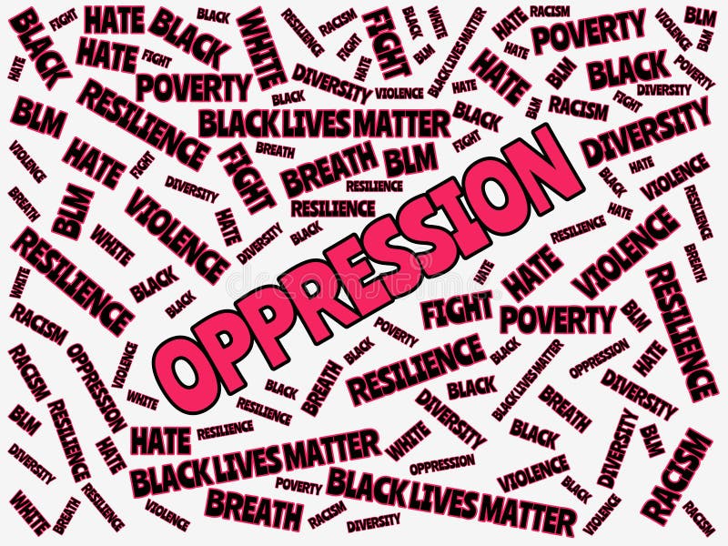 Oppression - BLACK LIVES MATTER - Image, Illustration with Words ...