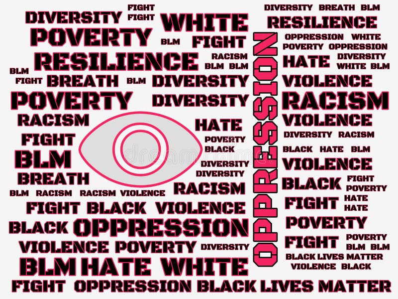 Oppression - BLACK LIVES MATTER - Image, Illustration with Words ...
