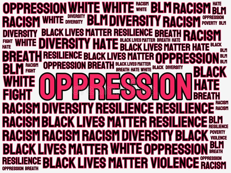 Oppression - BLACK LIVES MATTER - Image, Illustration with Words ...