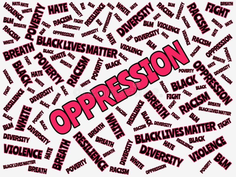 Oppression - BLACK LIVES MATTER - Image, Illustration with Words ...