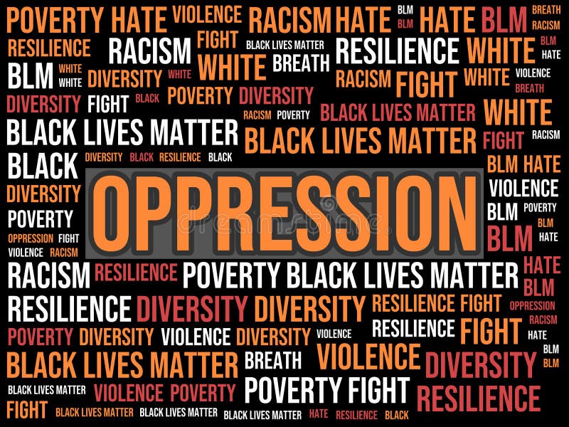 Oppression - BLACK LIVES MATTER - Image, Illustration with Words ...