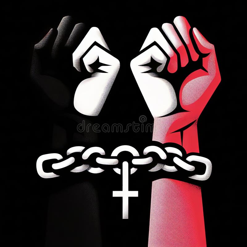 Oppression and Resistance stock illustration. Illustration of metaphor ...