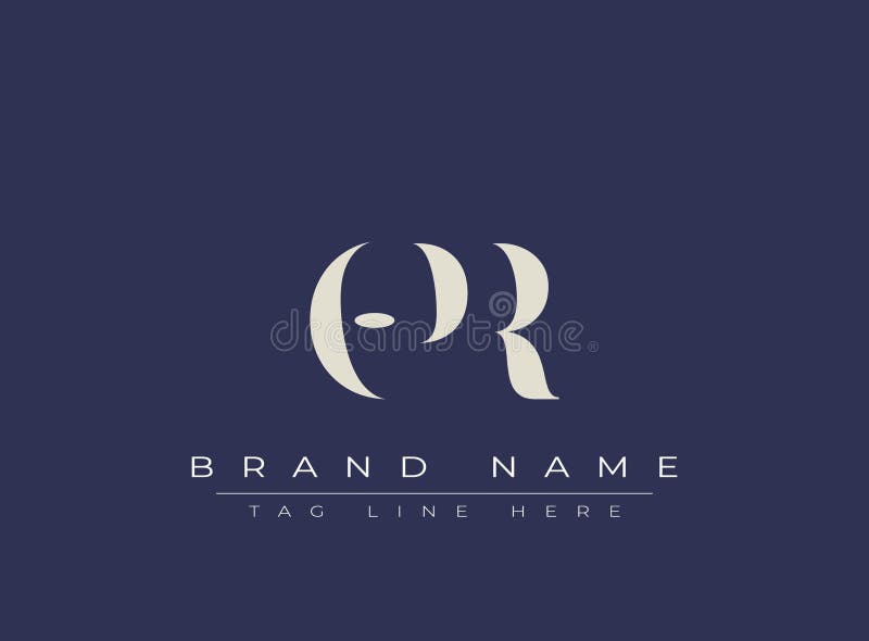 OPR Abstract Letter Logo Design Stock Vector - Illustration of ...