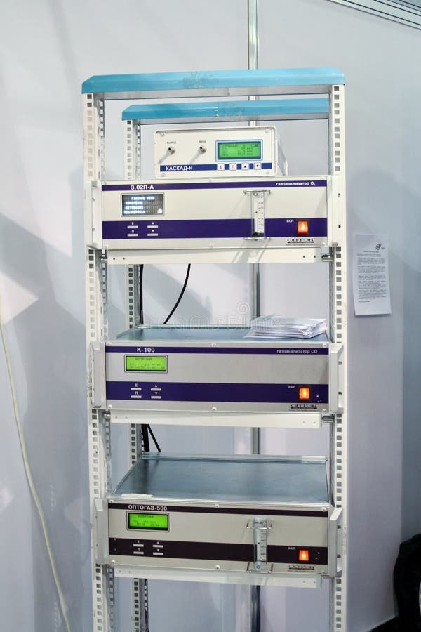 Optec Rack with Gas Analyzer Devices Editorial Photography - Image of ...