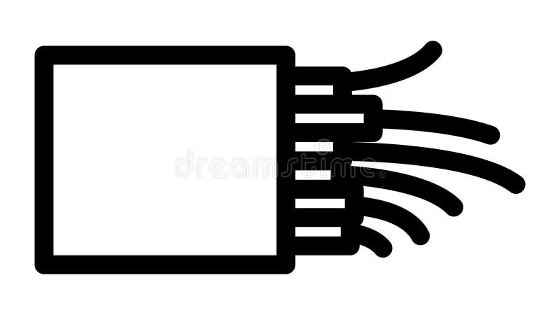 Optic Cable Line Icon Animation Stock Footage - Video of electrical ...