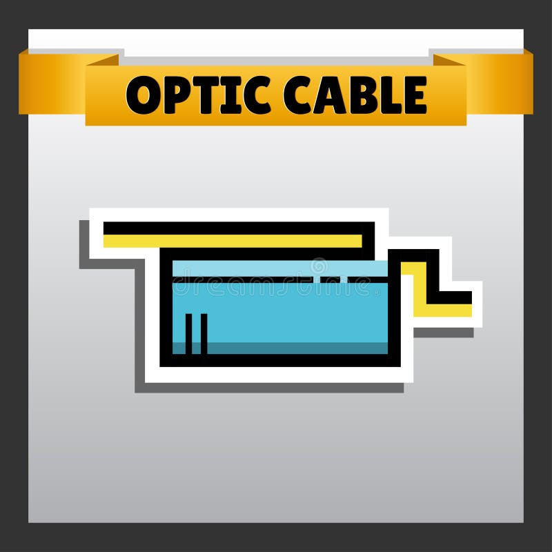 Optic cable design stock vector. Illustration of data - 61711418