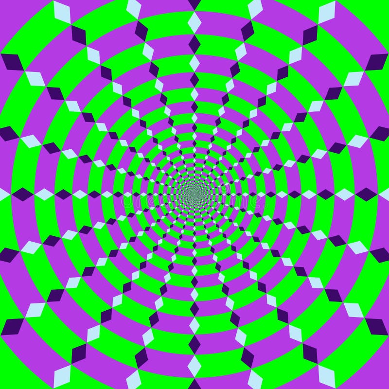 Optic Illusion.geometric Seamless Pattern Stock Vector - Illustration ...