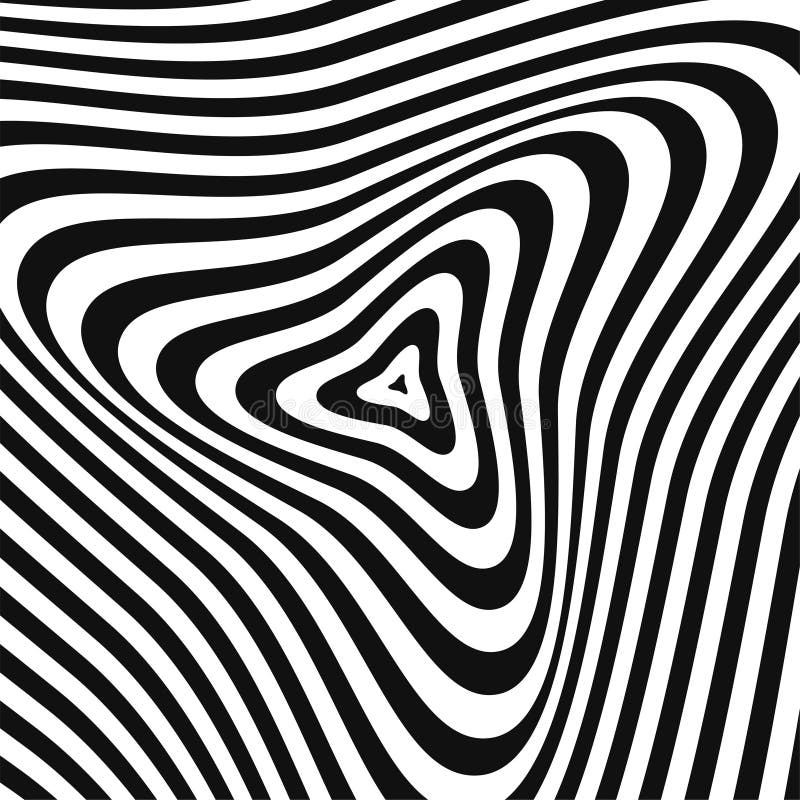 Optical Art Abstract Illusion Pattern Stock Vector - Illustration of ...