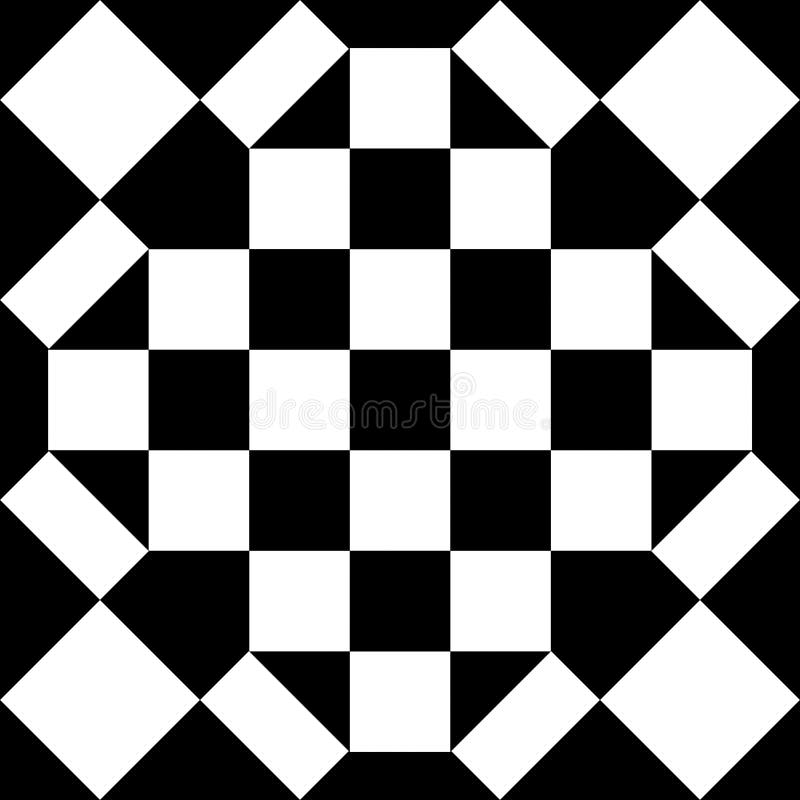 Optical Art with Black and White Abstract Geometric Patterns Stock ...