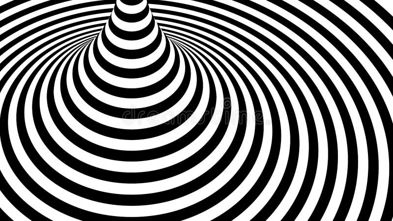 Optical Art. Black and White Pattern Stock Illustration - Illustration ...
