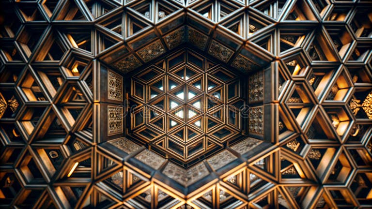 Geometric Patterns Interlock and Intersect, Creating a Mesmerizing ...