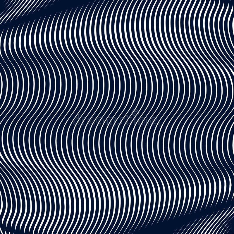 Moire Pattern, Vector Monochrome Background with Trance Effect. Stock ...