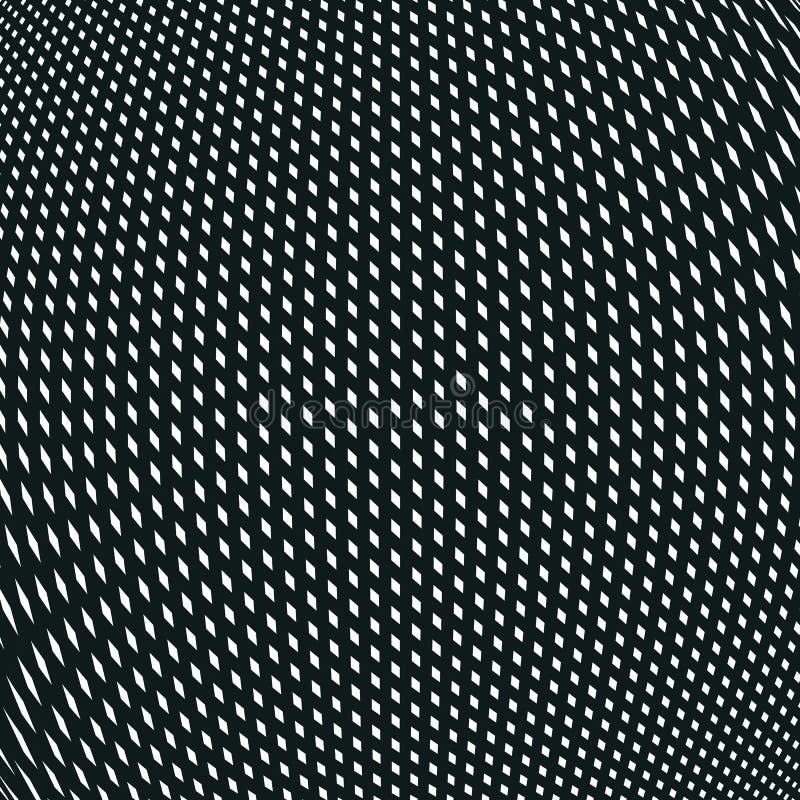 Optical Background with Monochrome Geometric Lines. Moire Pattern Stock ...