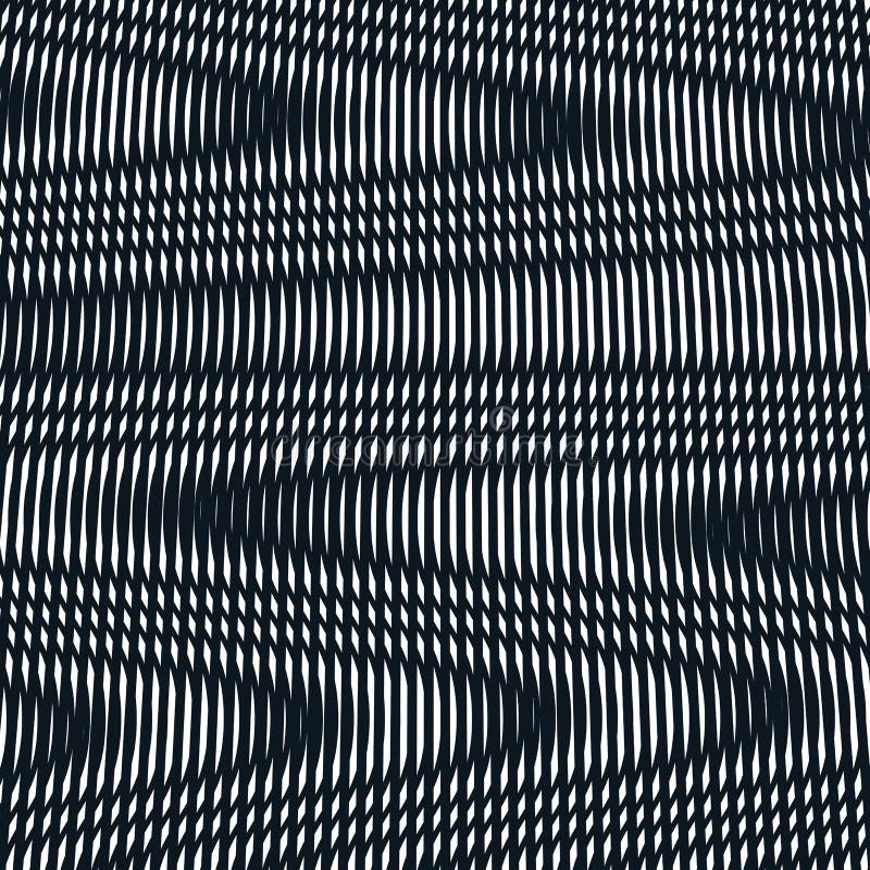 Moire Pattern, Vector Monochrome Background with Trance Effect. Stock ...