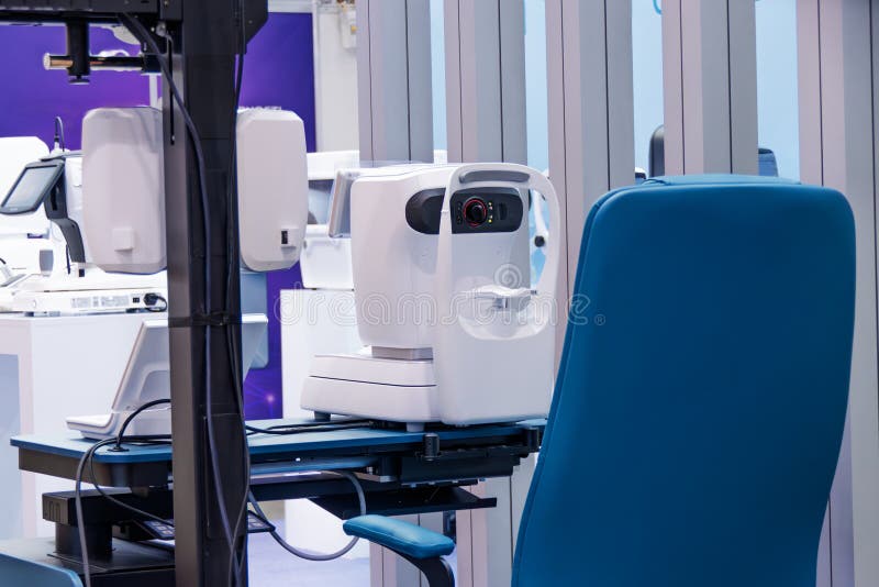 Optical Biometer for Ophthalmology with a Workplace Stock Photo - Image ...