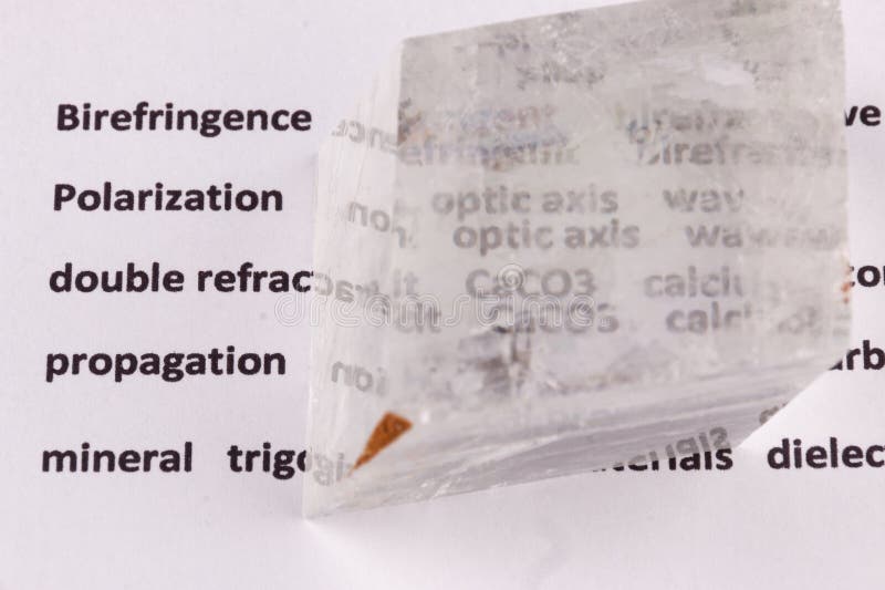 Optical Birefringence Demonstrated Using a Text Using a Natural Double ...