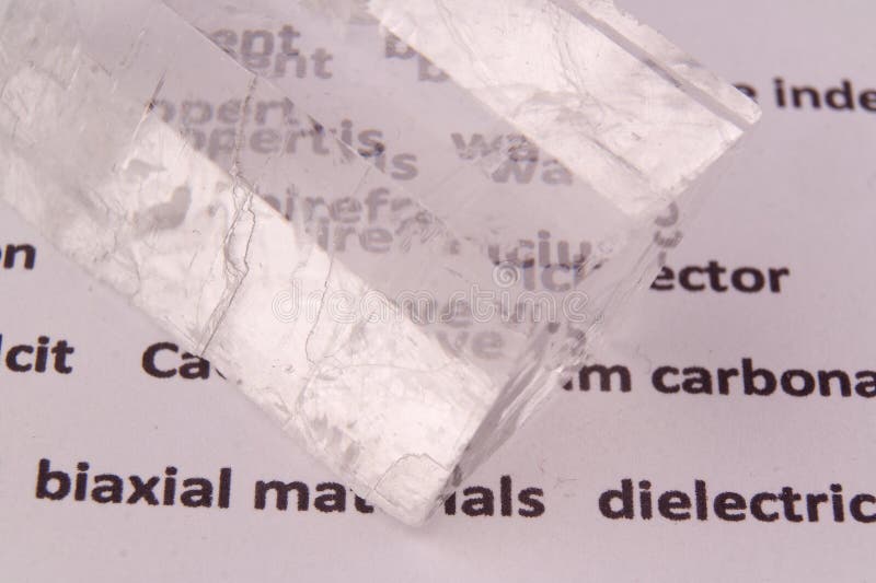 Optical Birefringence Demonstrated Using a Text Using a Natural Double ...