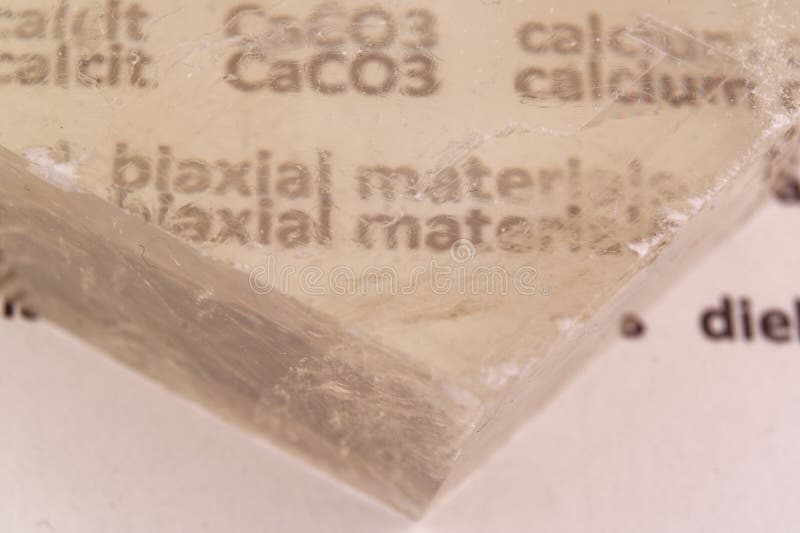 Optical Birefringence Demonstrated Using a Text Using a Natural Double ...