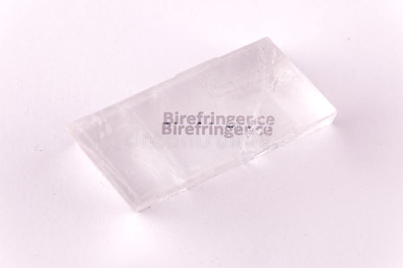 Optical Birefringence Demonstrated Using a Text Using a Natural Double ...