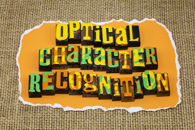 Optical Character Recognition Ocr Identification Printed Characters ...