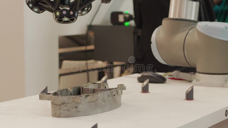 Optical CMM 3D Scanner Scanning Complex Surface Lab Detail Stock Video ...