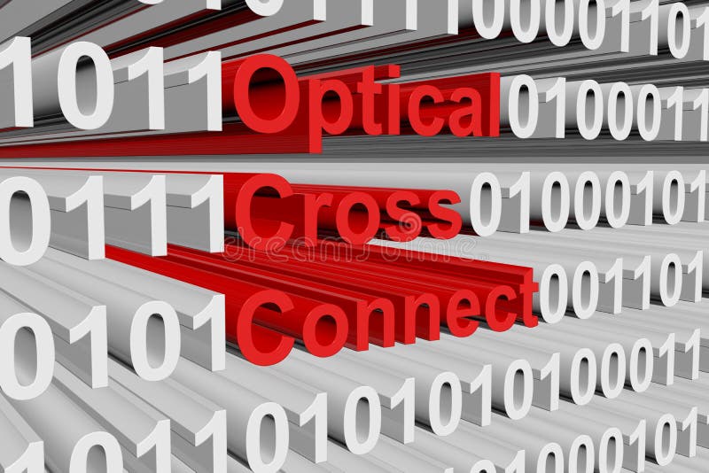 Optical cross connect stock illustration. Illustration of connect ...
