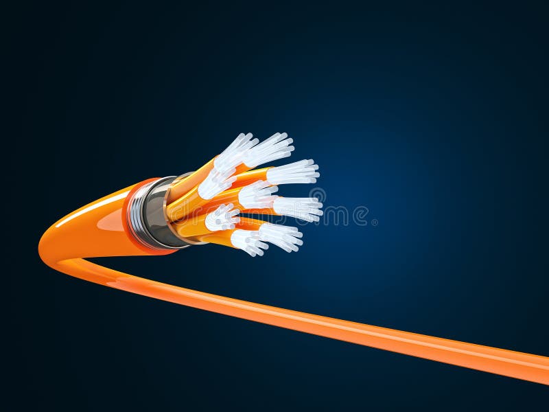 Optical 3d fiber stock illustration. Illustration of adsl - 69723105