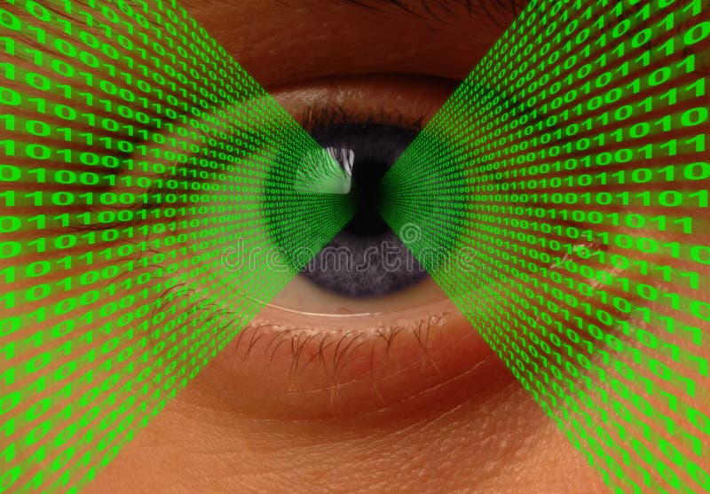 Optical Data Transfer stock illustration. Illustration of information ...