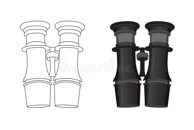 Optical Device - Binoculars for Viewing Distant Objects. Camping ...