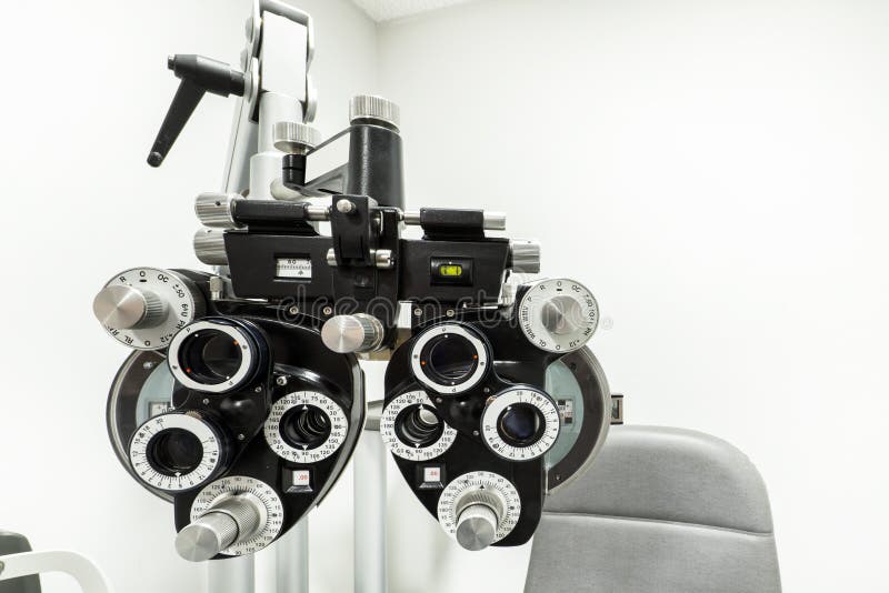 Optical Device for Measuring People S Eyesight Stock Photo - Image of ...